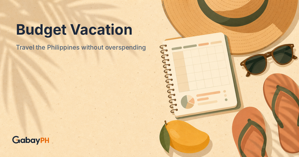 Paano Mag-vacation nang Tipid sa Pilipinas (2026) — GabayPH