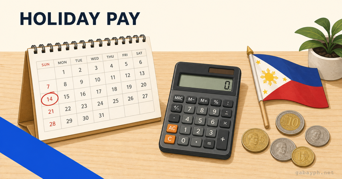 Holiday Pay Calculator Philippines (2026) | GabayPH