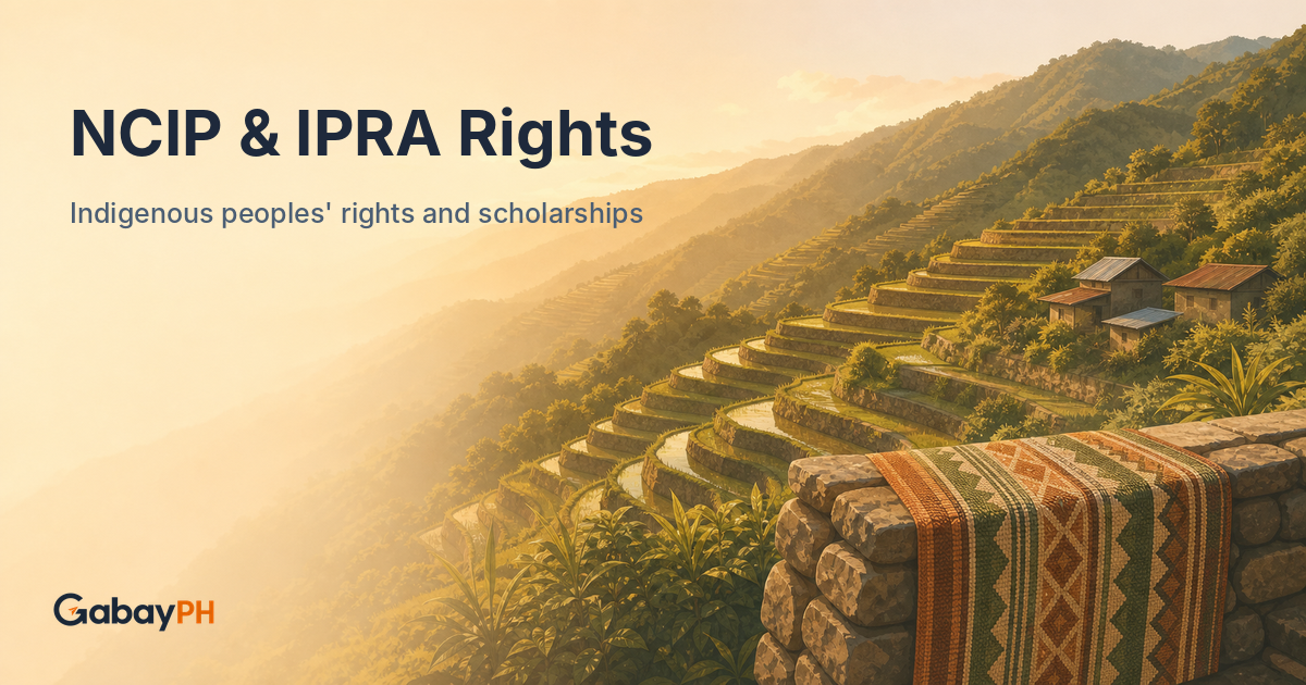 NCIP Scholarships at Karapatan ng Indigenous Peoples (2026) — GabayPH