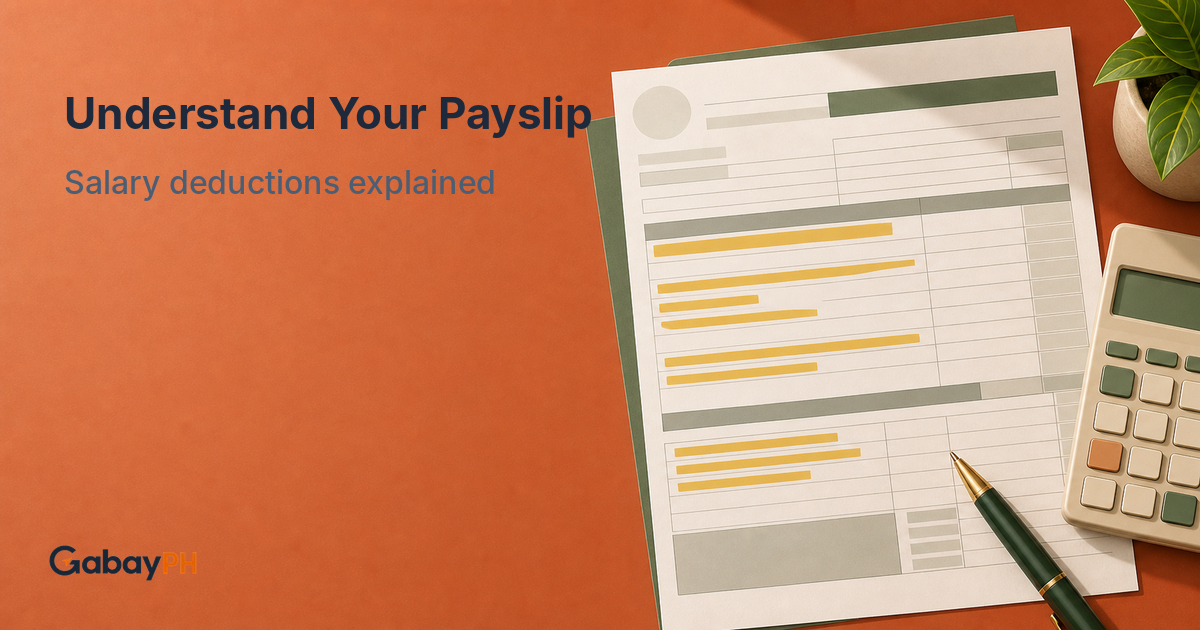 Payslip Deductions Explained — Kaltas sa Sahod (2026) — GabayPH